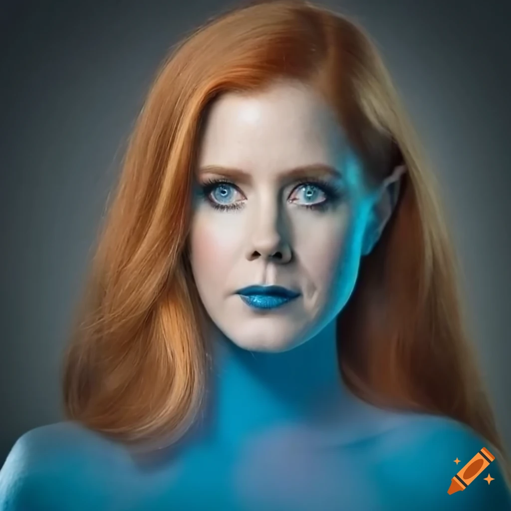 Amy Adams portrays a beautiful female elf with blue skin and vibrant ...