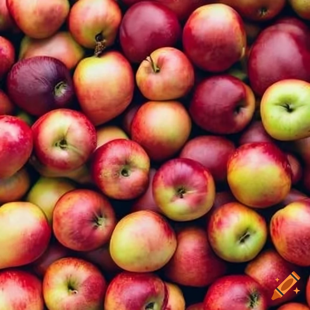 Lots of small apples filling the whole screen