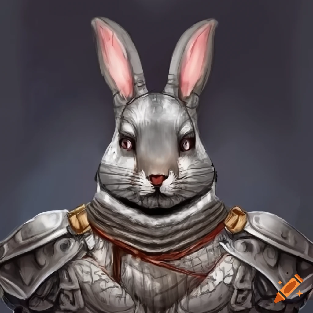Warrior bunny in armor
