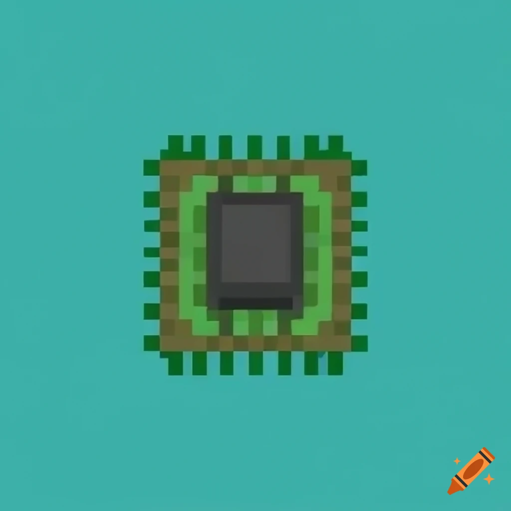 Sculk from minecraft covering a data chip on Craiyon