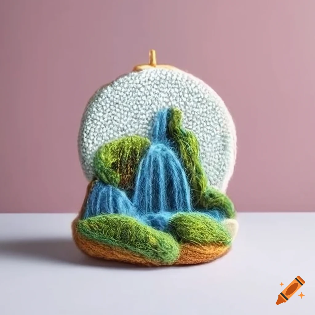 _little_3d_punch_needle_wool_small_island_outline_of_a_WATERFALL_OF ...