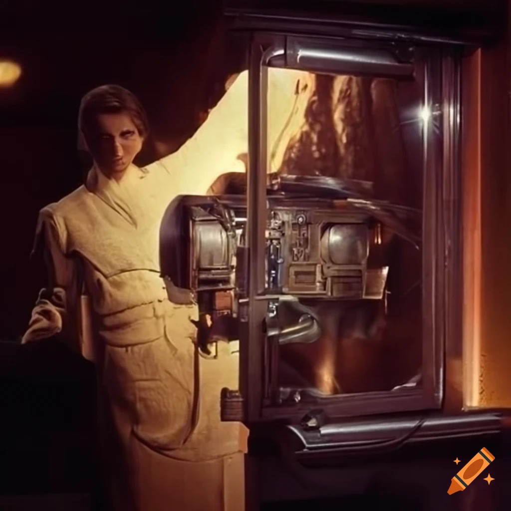 Retro sci-fi tv show with practical effects and realistic props