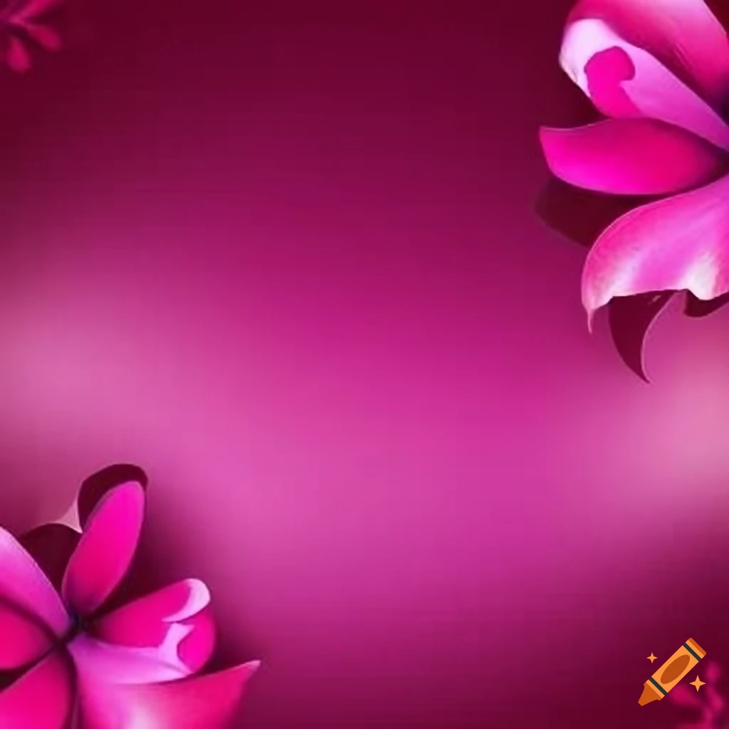 A beautiful magenta floral border for certificates or documents on Craiyon
