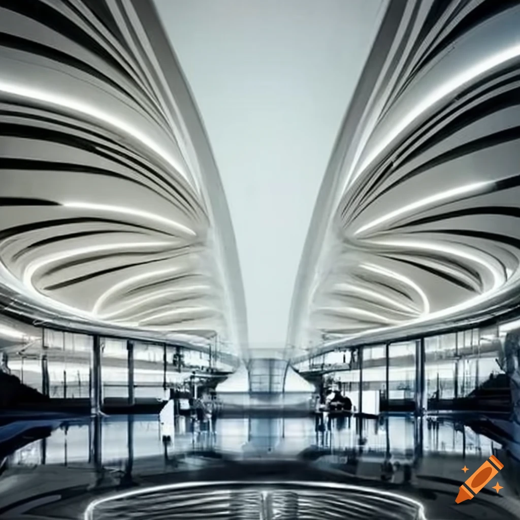 Airport with a unique lungs-inspired architectural design