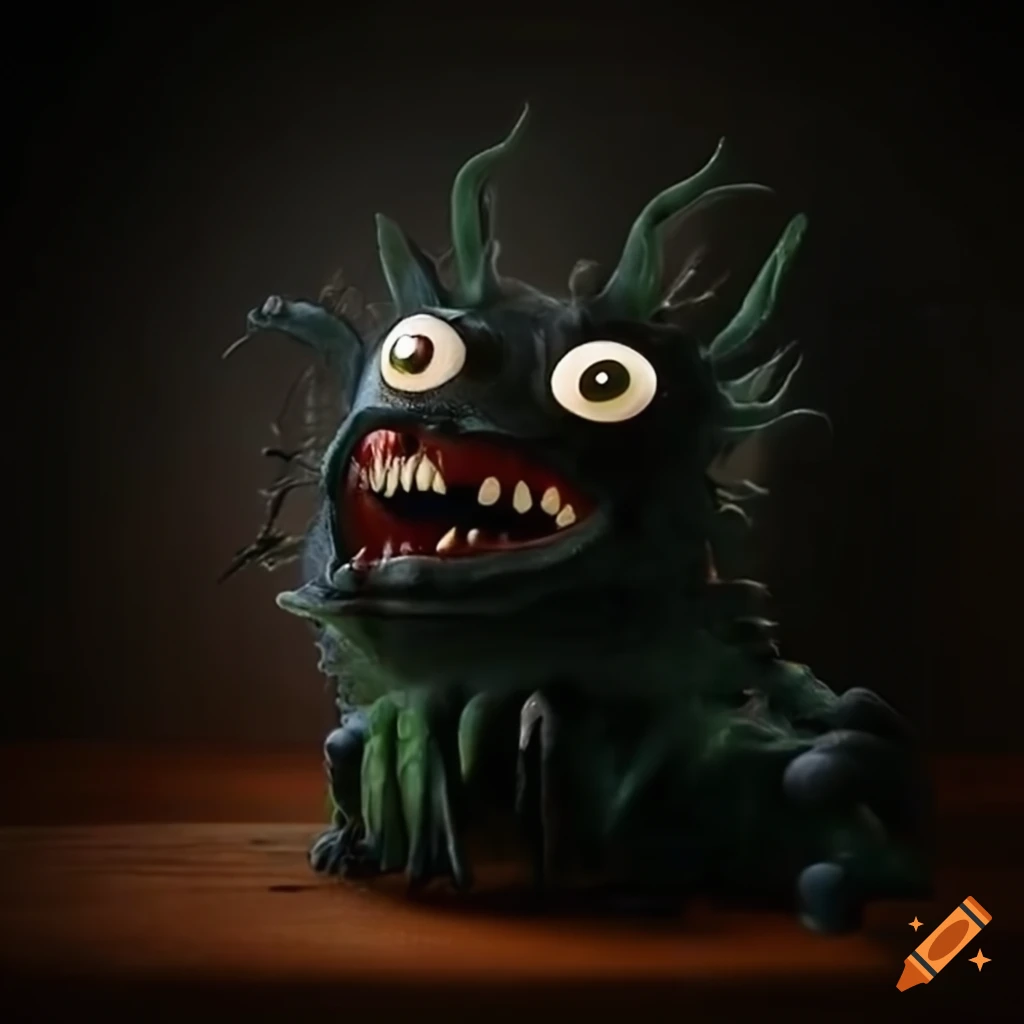 Big teeth dusk monster cute on Craiyon