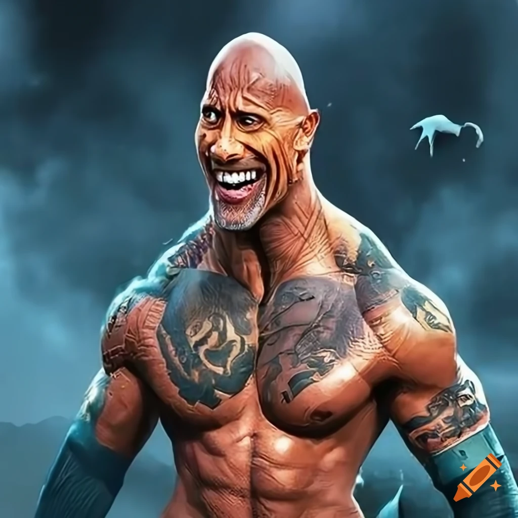Dwayne Johnson Screaming