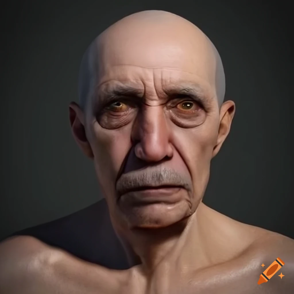 Uncomfortable-man-aged-35 color hyper-realistic on Craiyon