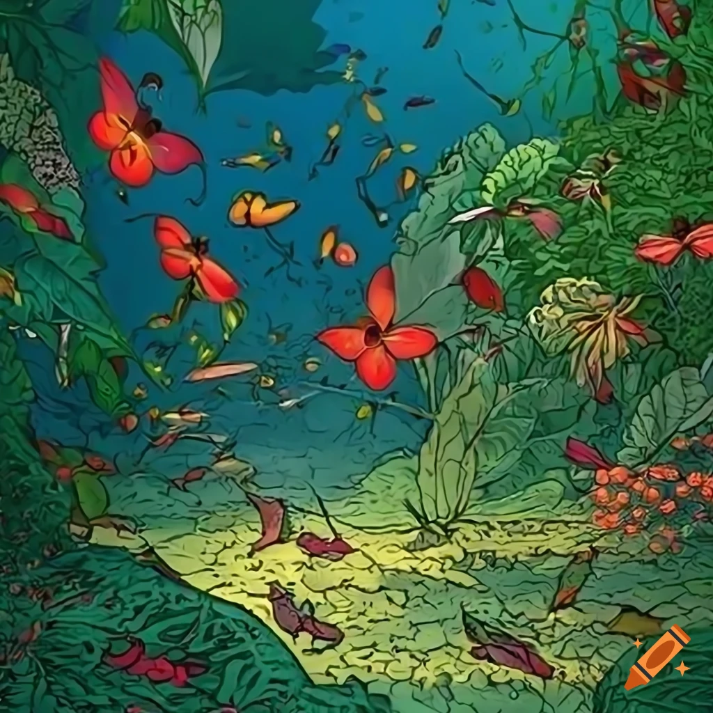 Moebius High resolution Fine detail Wide angle landscape illustration ...