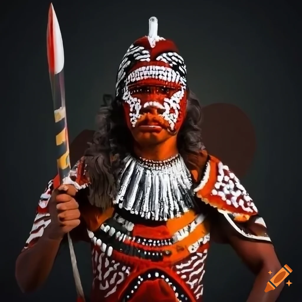 Australian aboriginal warrior in full armor inspired by australian ...