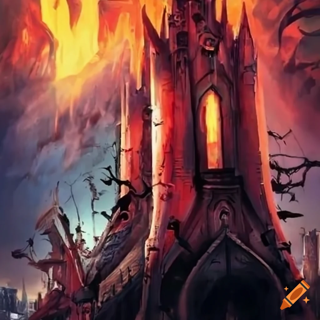 Hell city on Craiyon