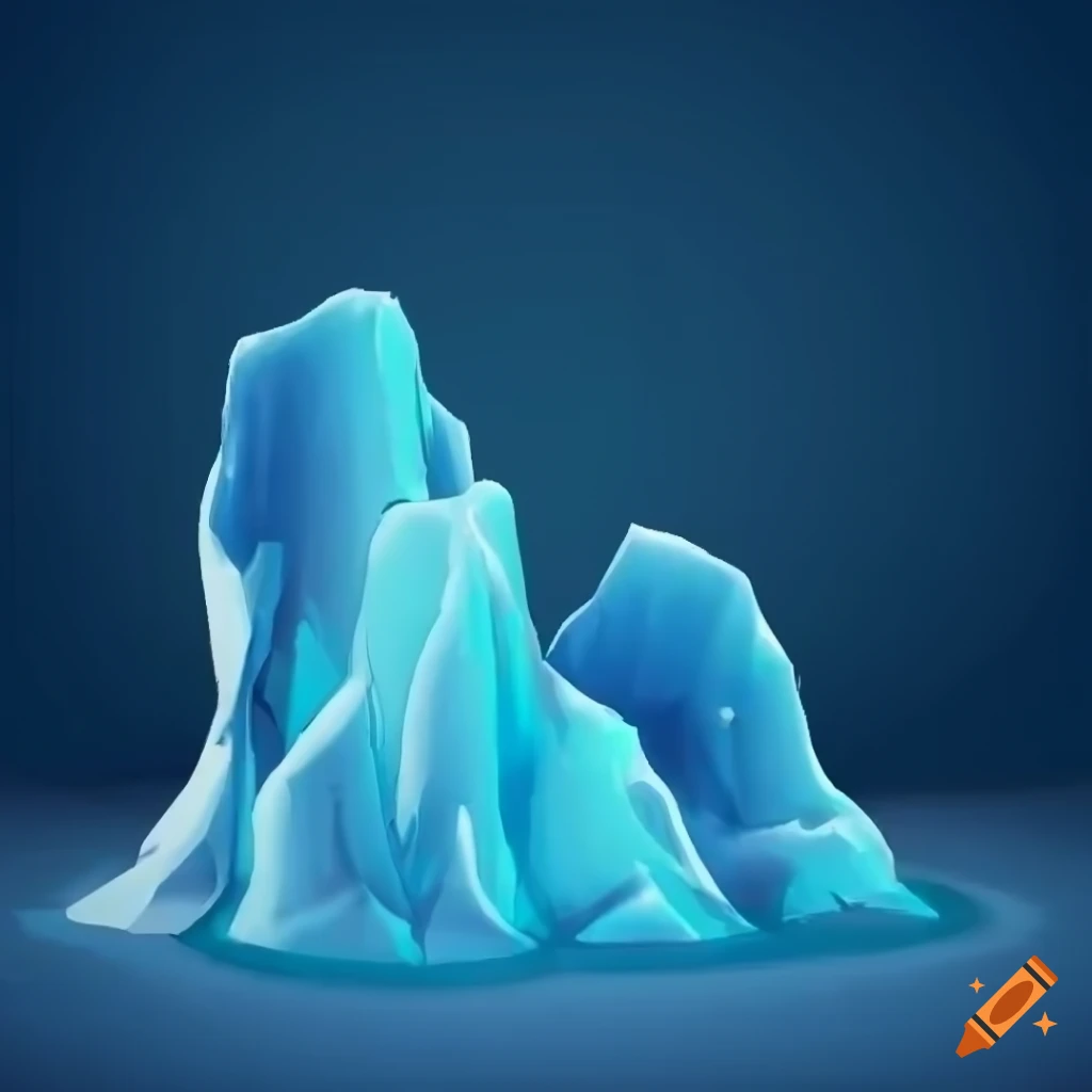 Stylized ice texture 2d game on Craiyon