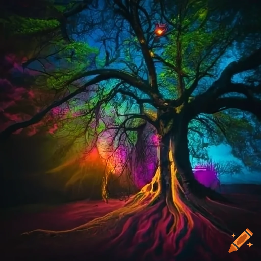 Rave tree on Craiyon