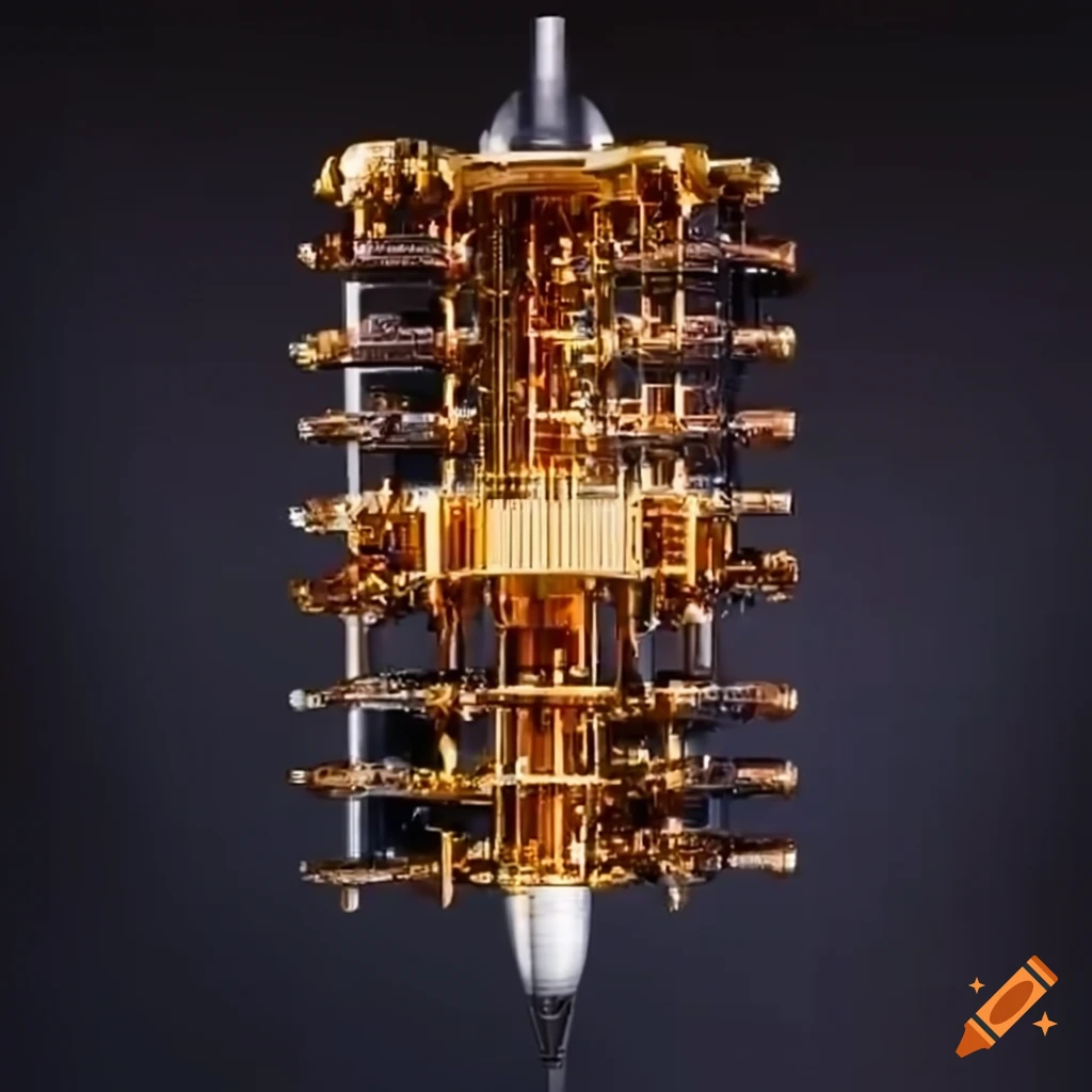 Quantum computing rocket on Craiyon