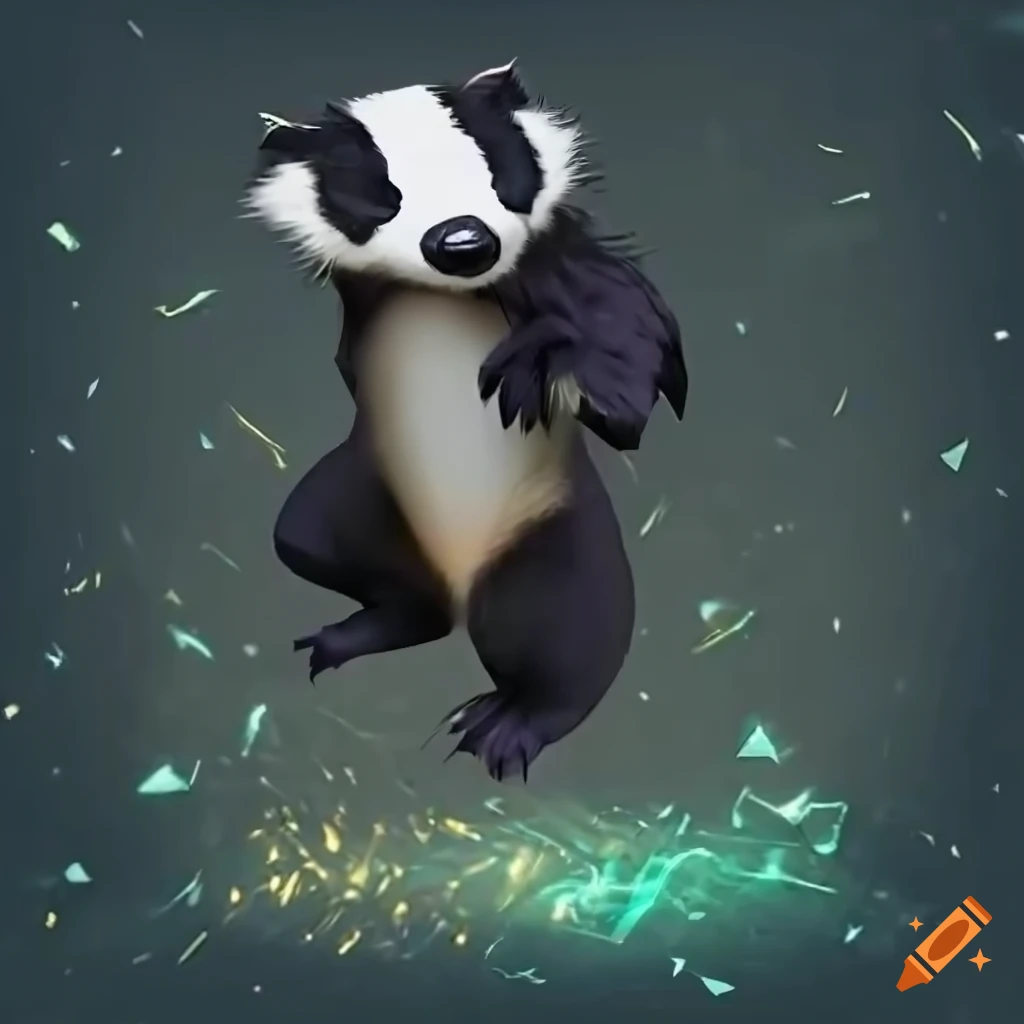 Beautiful badger feminine badger heroic eurasian badger sorceror ...