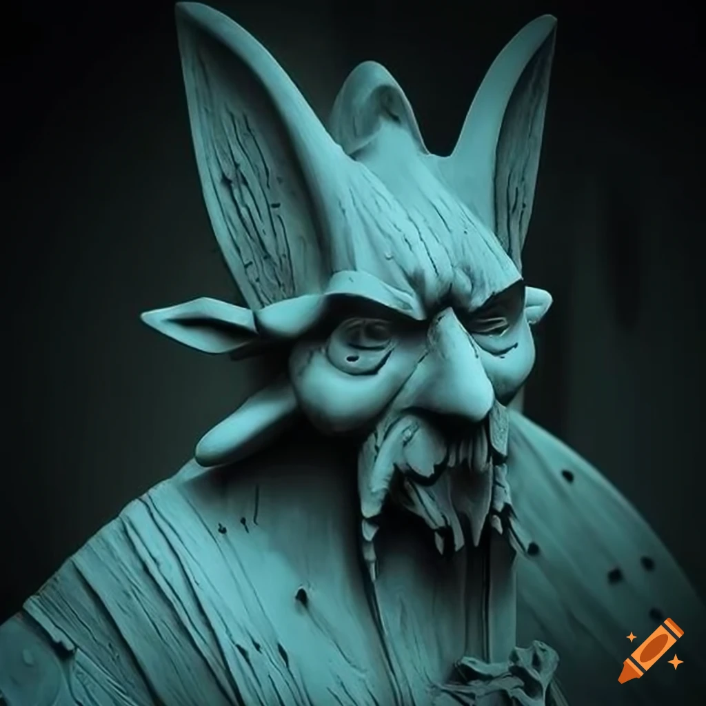 ‘🏡 Stave carving’-Style, hd Zelda game sculpture, stunning focal-depth ...