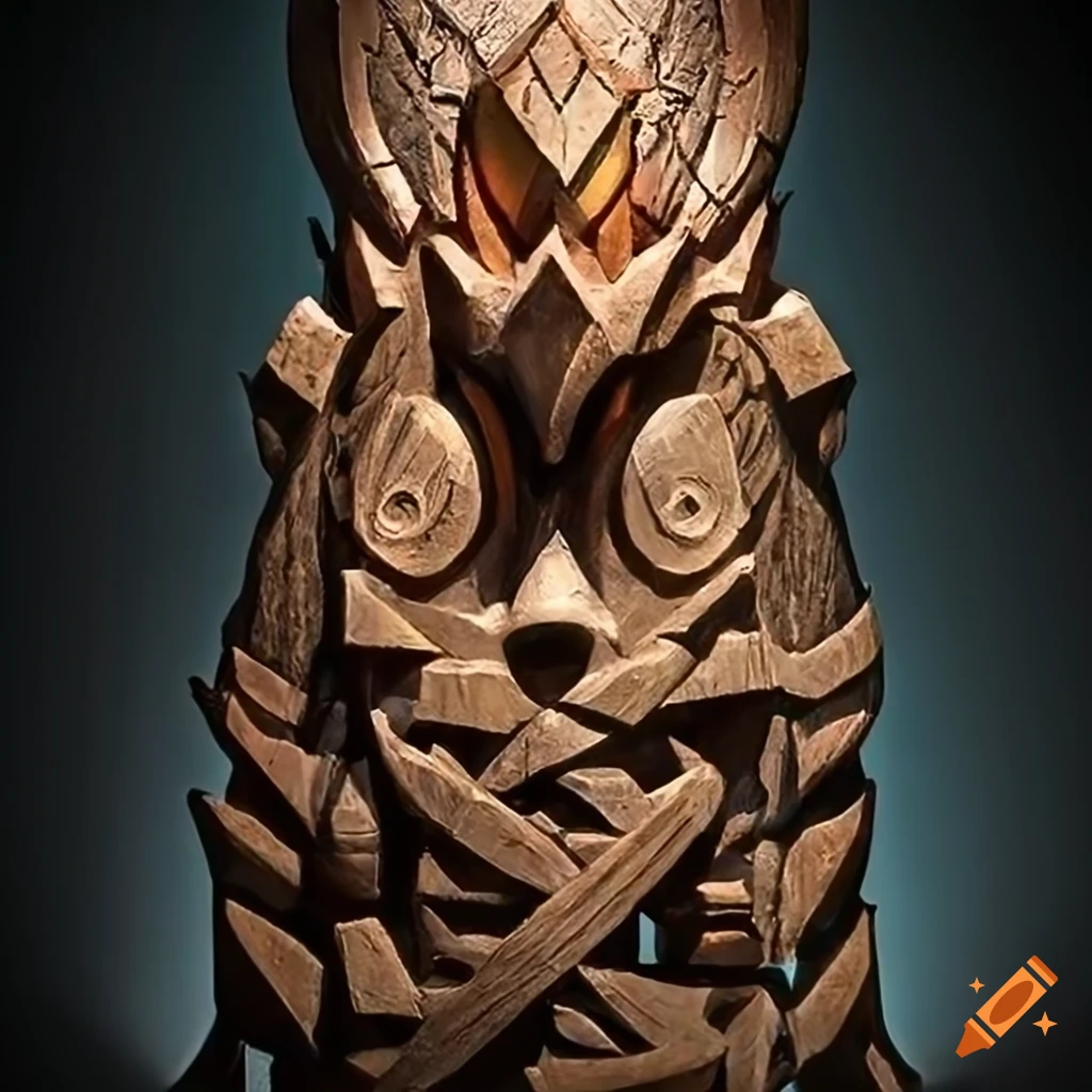 ‘🪁 stave carving’-style, hd zelda game sculpture, stunning focal-depth ...