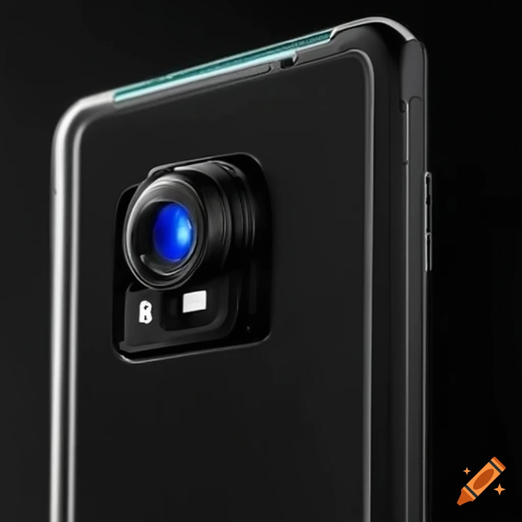 A high-tech smartphone with a powerful camera