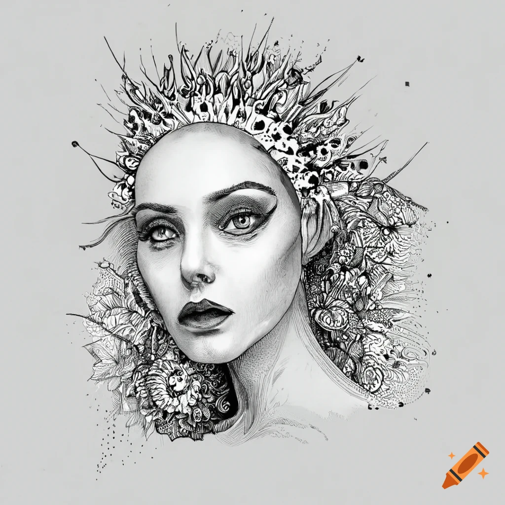 A collection of intricate black and white illustrations for coloring