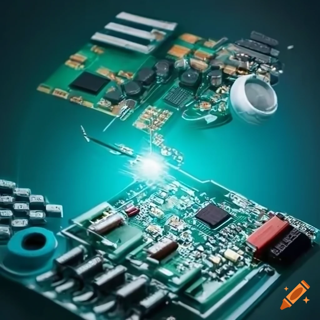 Production of electronic boards for household appliances on Craiyon