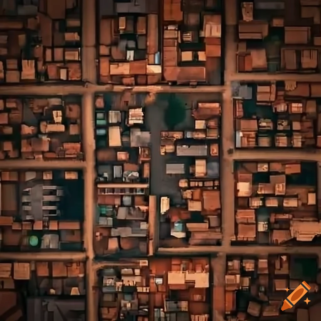 Town top down view