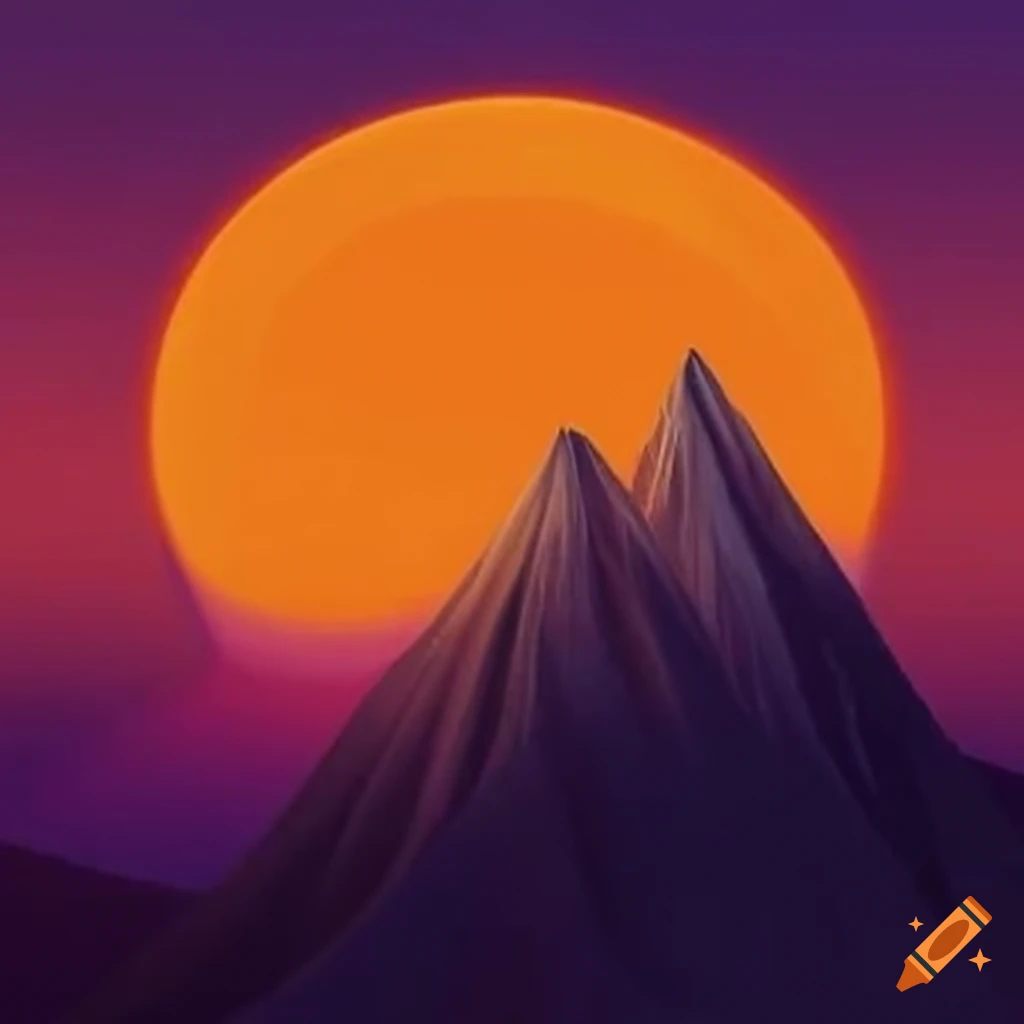 Sun magic mountains on Craiyon