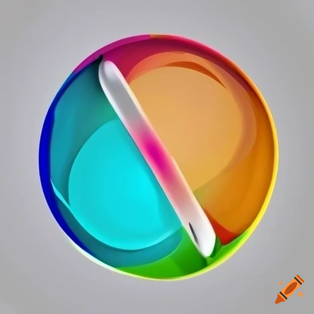 Chatgpt logo, style drawing, colors similar to google on Craiyon