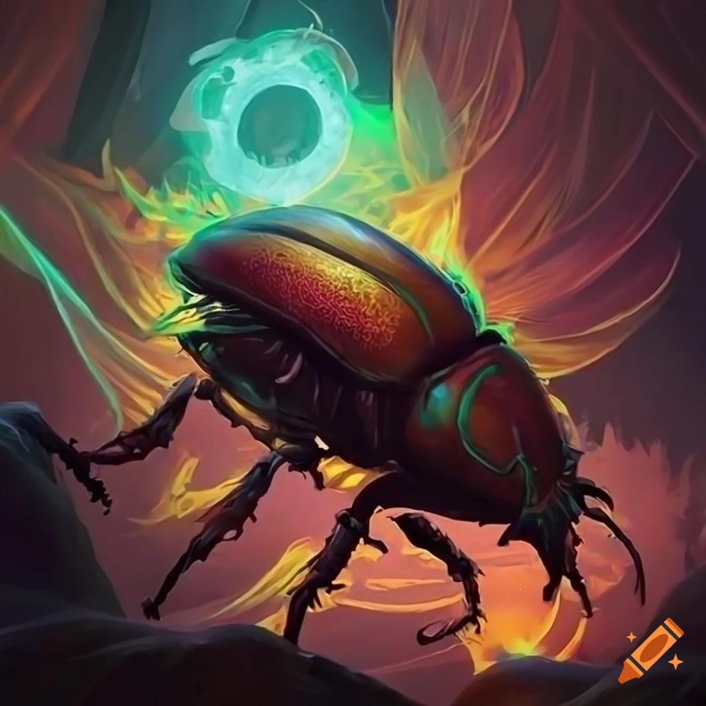 Magic fire beetle , magic the gathering artwork, D&D, fantasy ...