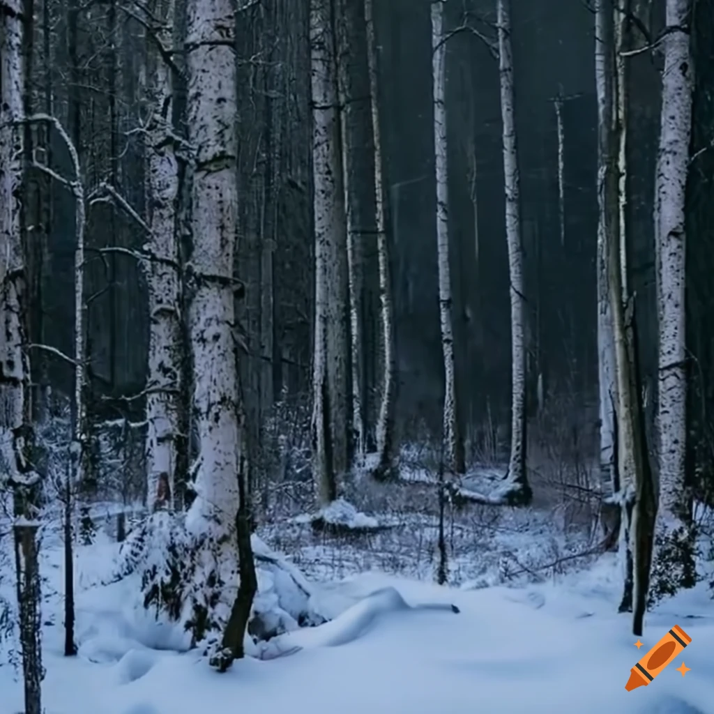 Beautiful Snowy Forest