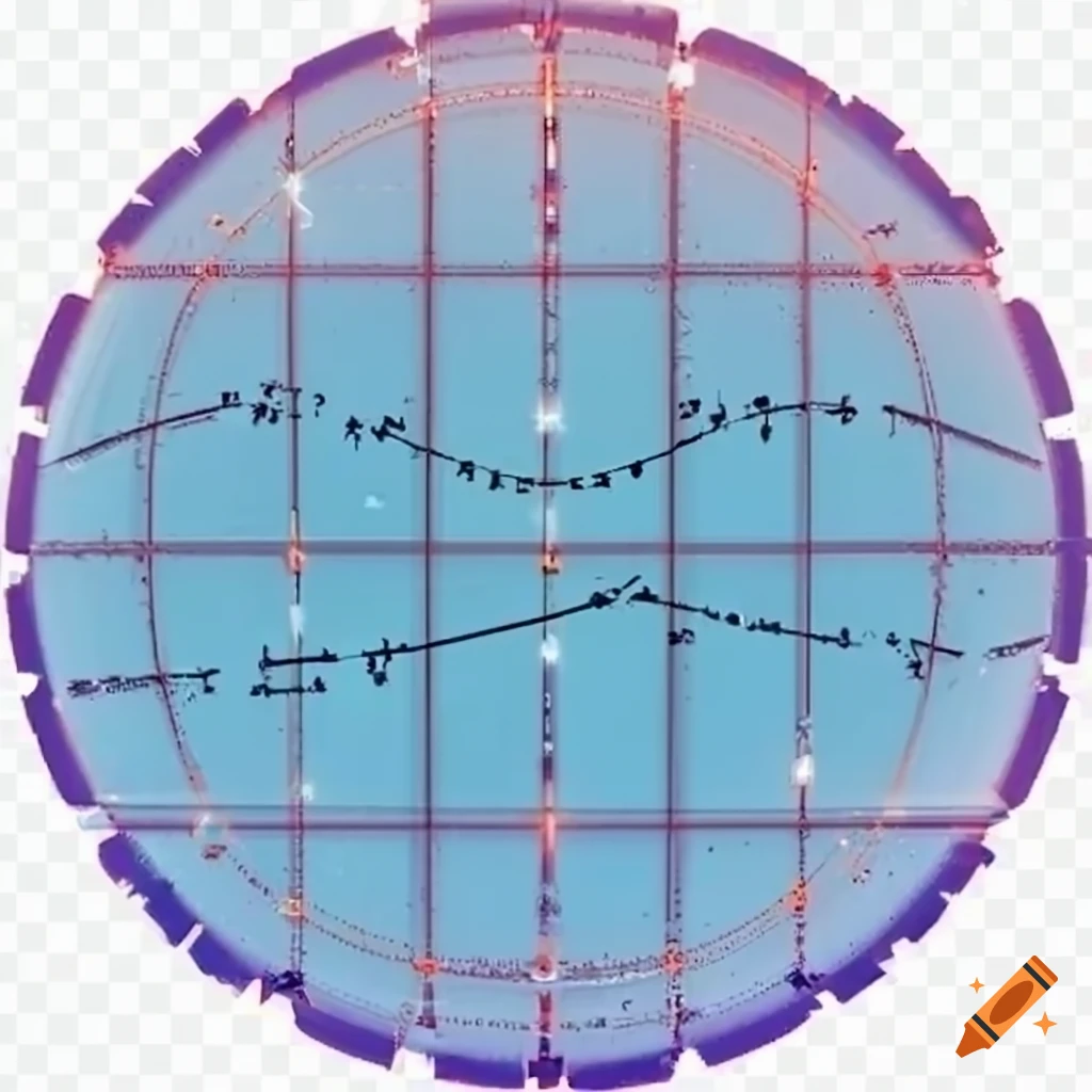 Satellite navigation matrix style stars sky on Craiyon
