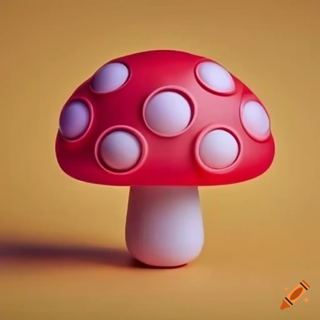 Mushroom made of pop it toy
