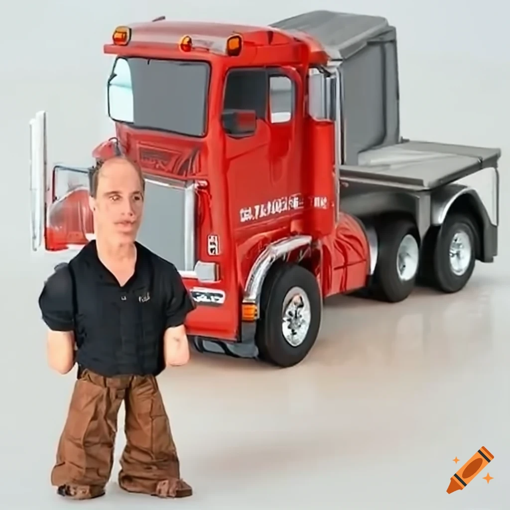 Mad truck driver on Craiyon