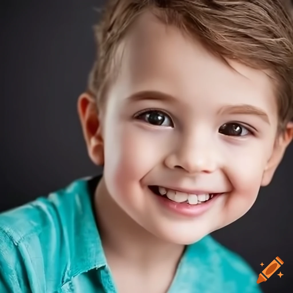 A child smiling
