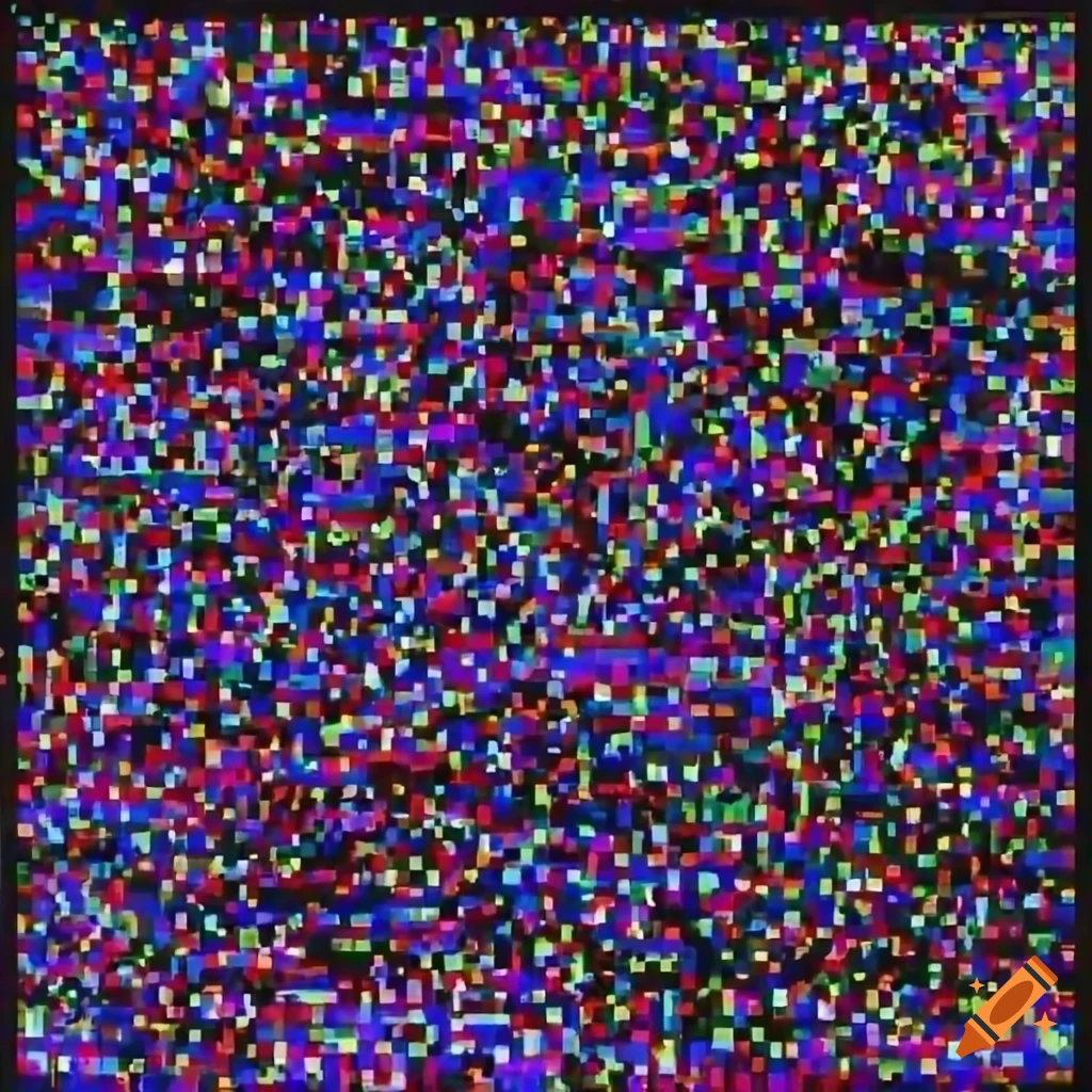 Photograph with pixel disturbance and latent image noise