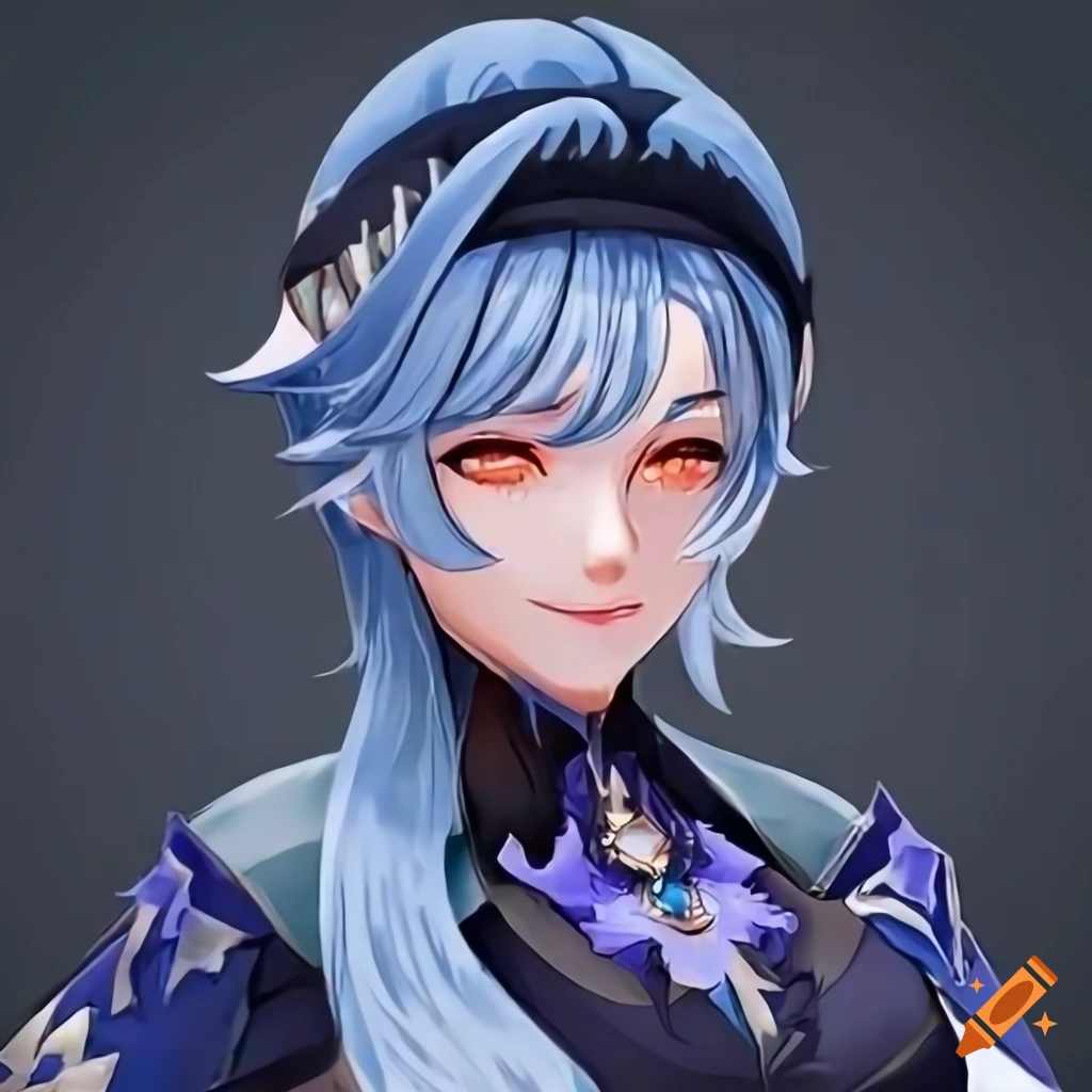 Eula lawrence evil smile on Craiyon