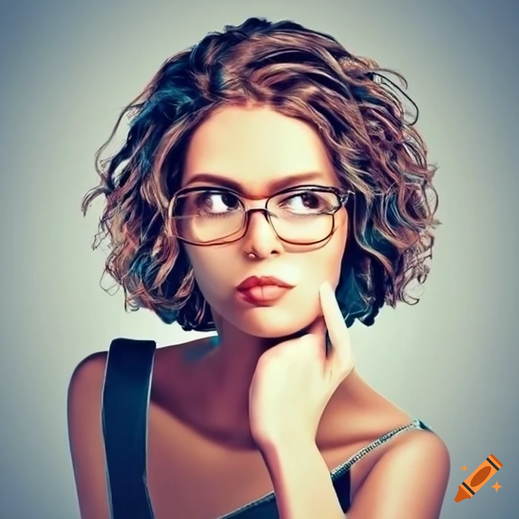 Smart woman thinking