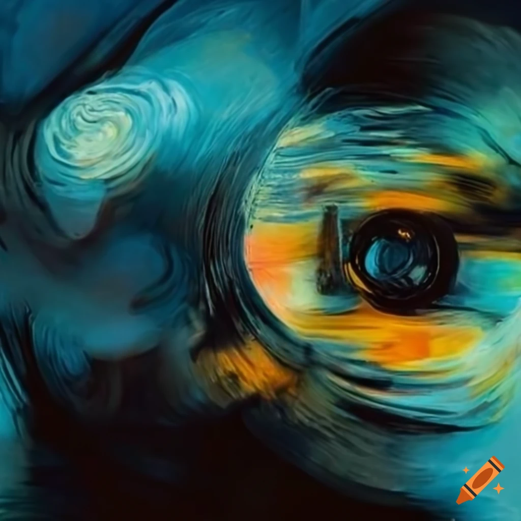 Photographer camera abstraction in the style of van gogh on Craiyon
