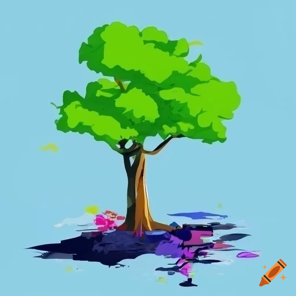 Tree groove, clip art, no background, vector