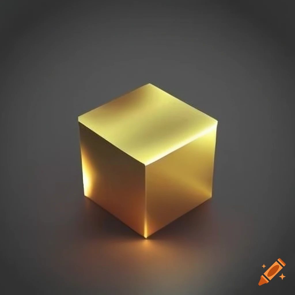 Gold cube on Craiyon