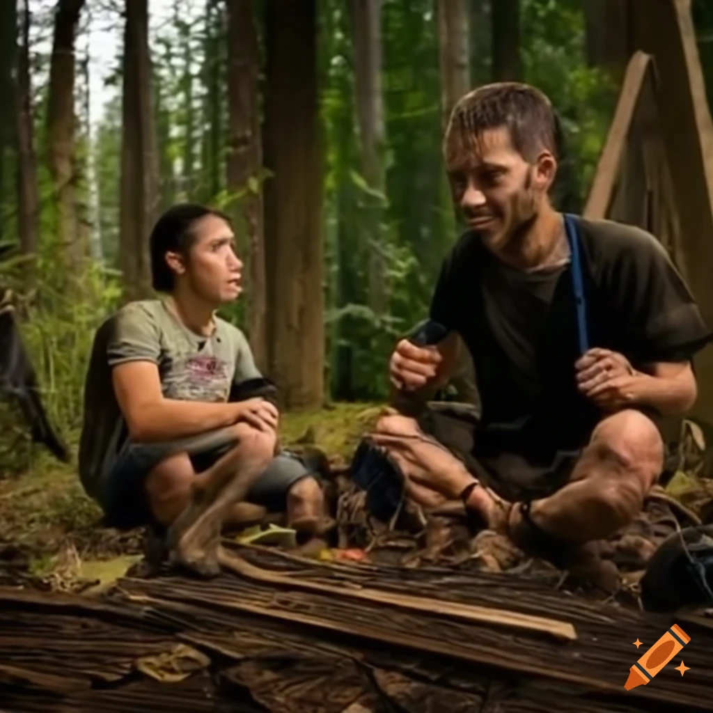 Cooperative survival adventures on Craiyon