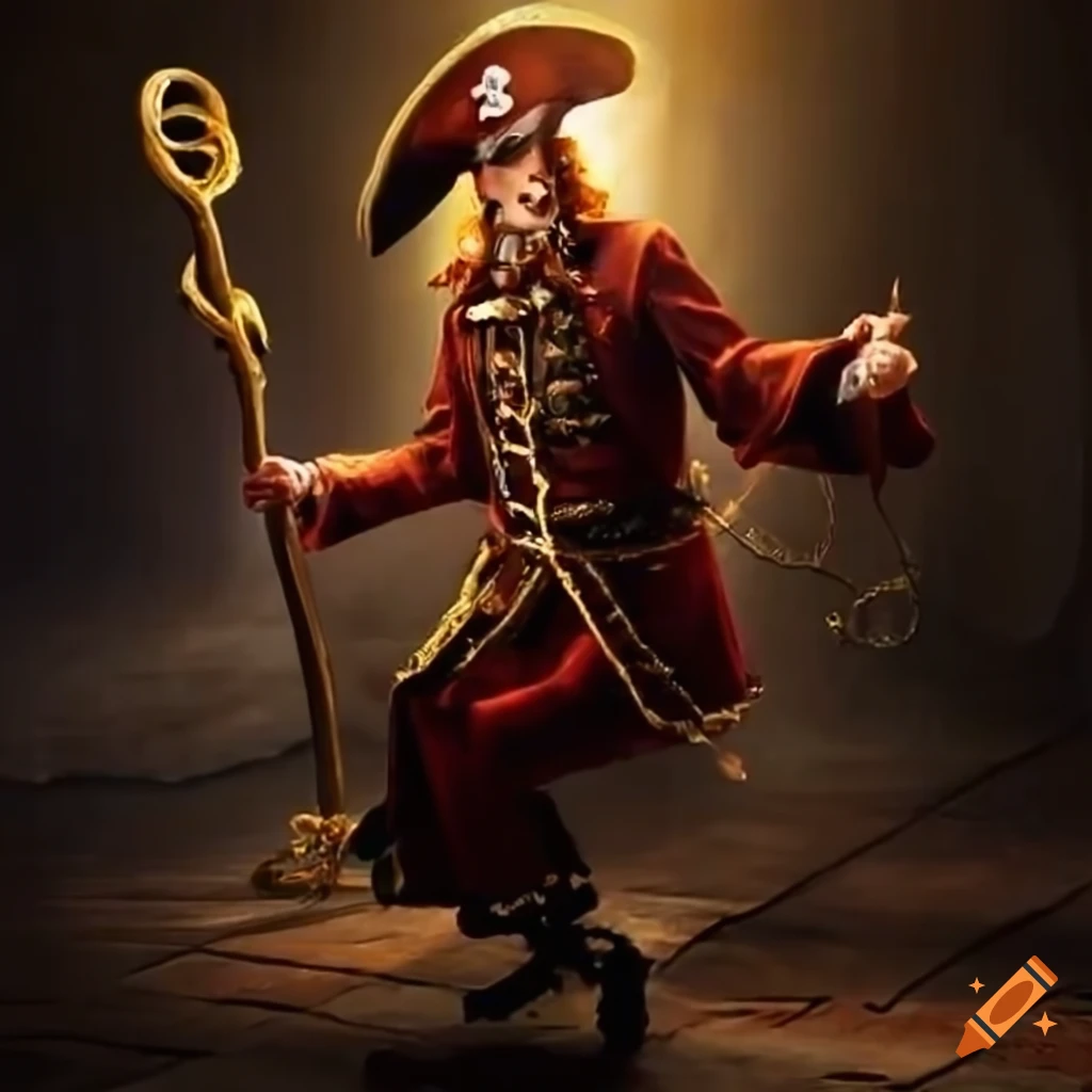 A dancing pirate