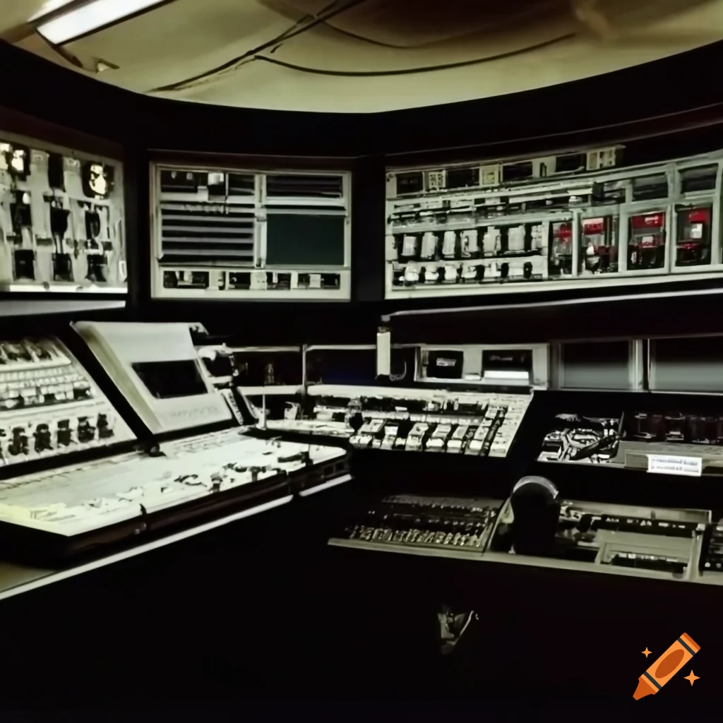 1970s computer control room on Craiyon