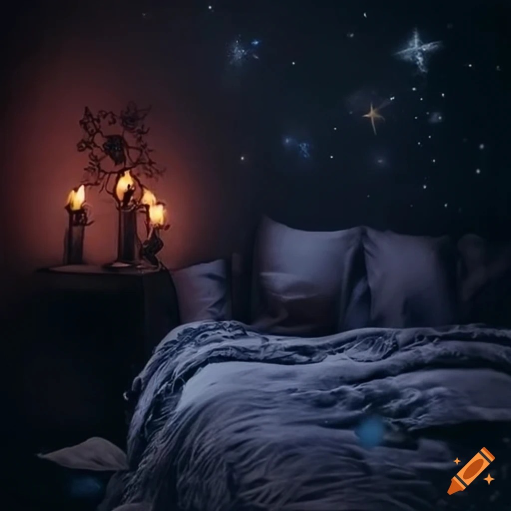 Bedroom dark academia witchcore celestial candles moody dreamy mooncore ...