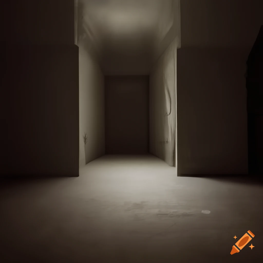 Dimly lit, empty room with an eerie atmosphere on Craiyon