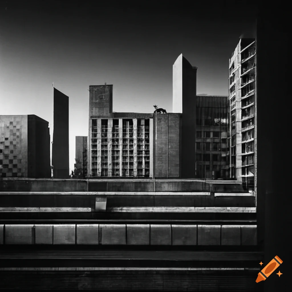 Brutalist cityscapes that defy laws of physics on Craiyon