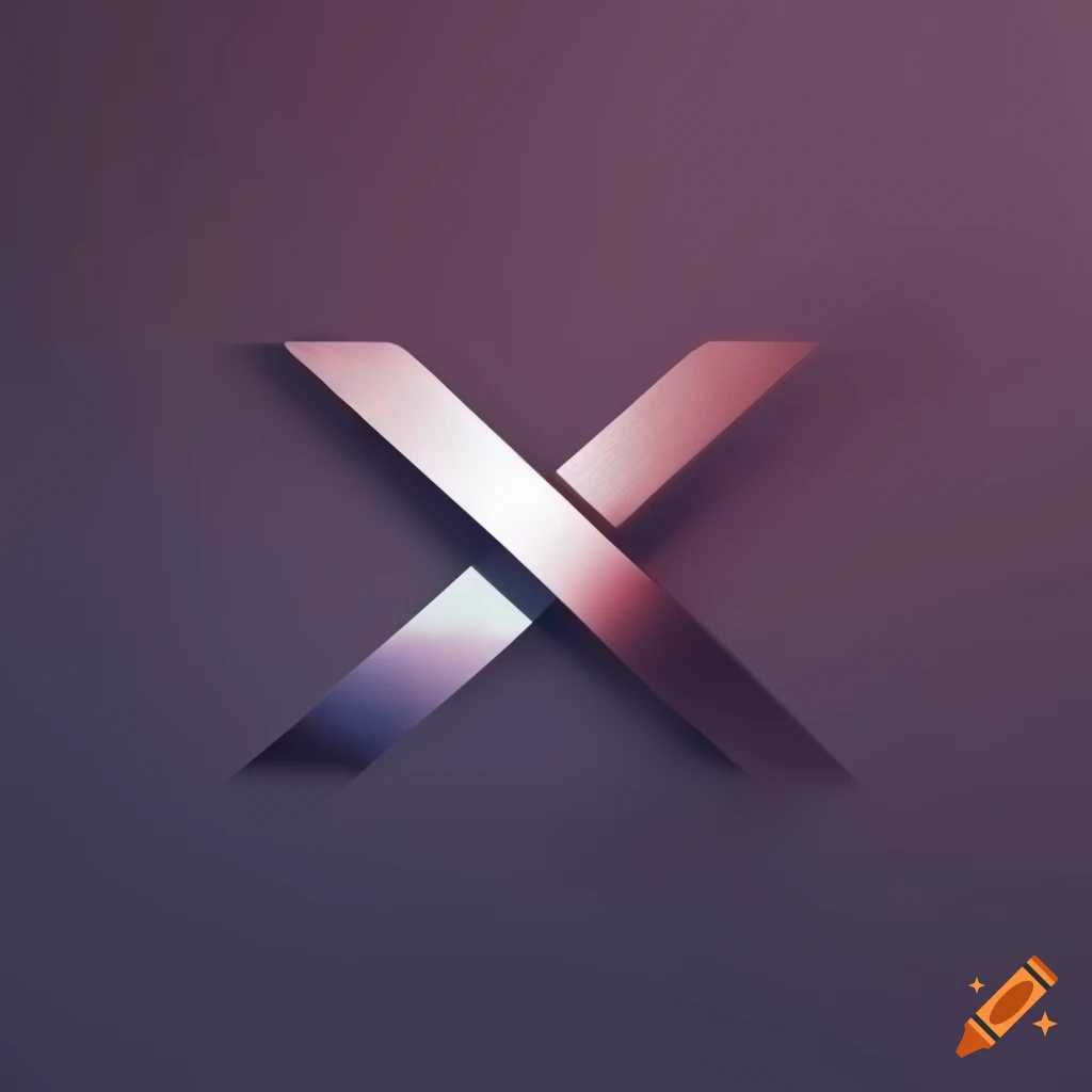 A sleek and modern x logo design on Craiyon
