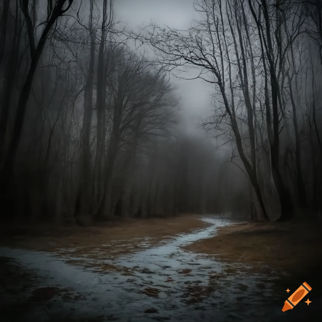 Haunted landscapes on Craiyon