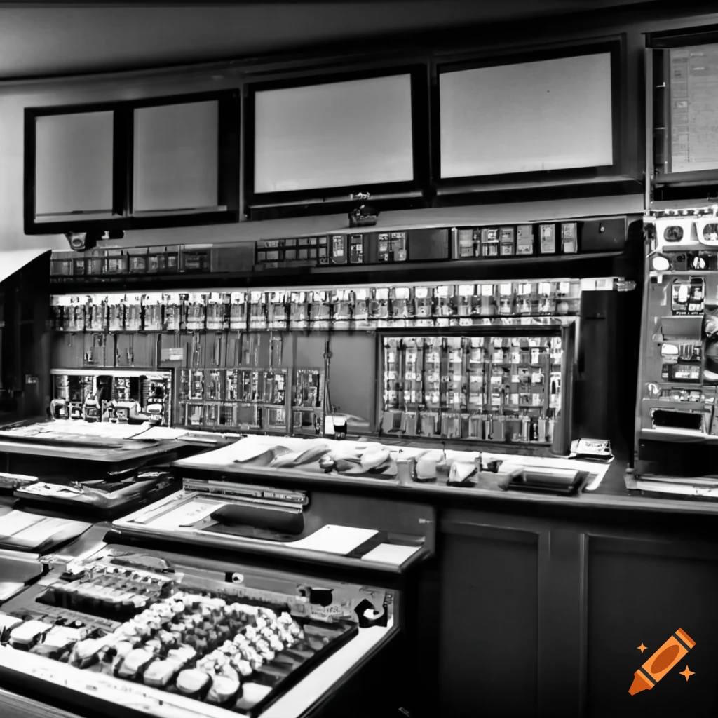 1970s computer control room on Craiyon