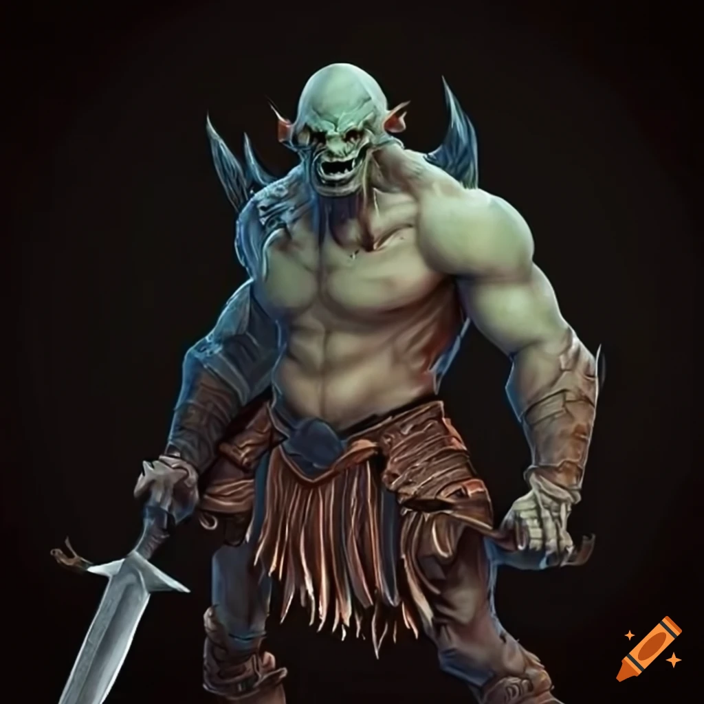 Mutant warrior with shield and sword