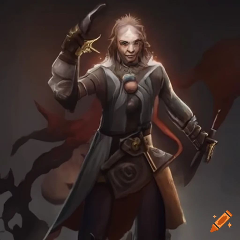 Character with diverse abilities: warrior, wizard, rogue, and archer