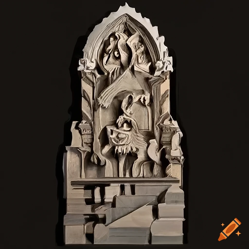 ‘Architectural Stave carving’-Style, Zelda game sculpture, stunning ...
